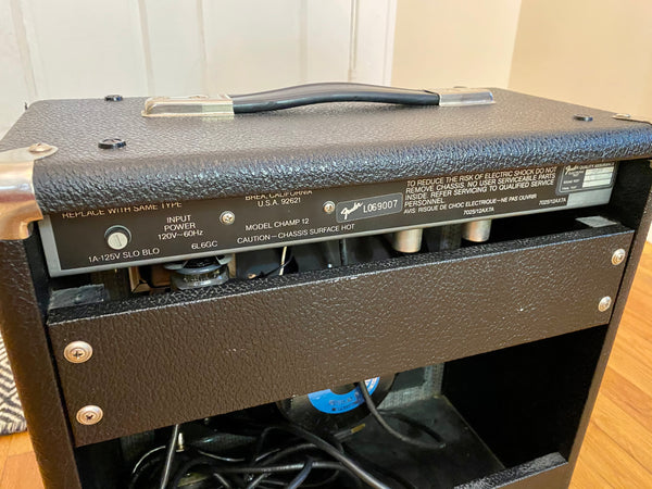 USA Made Fender Red Knob Champ 12 | Single Ended 6L6, Two Channel w/ S ...